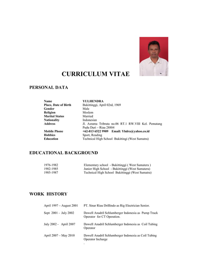 CV Yulhendra | DOC