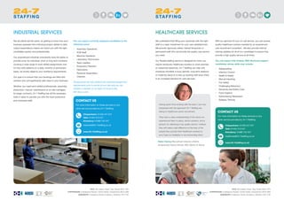 24-7 Staffing Brochure | PDF | Human Resources | Business