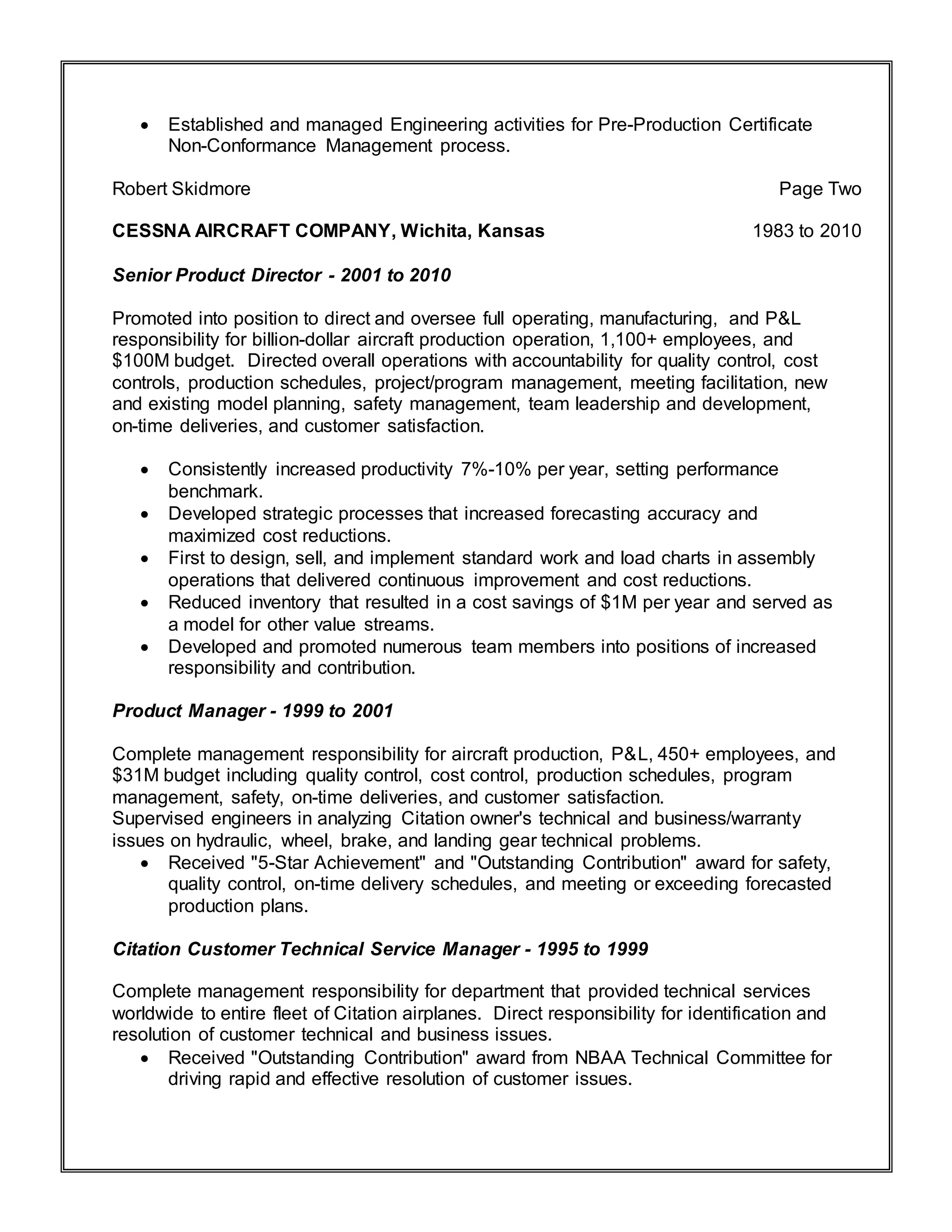 Robert Skidmore Resume 03212015 | DOCX