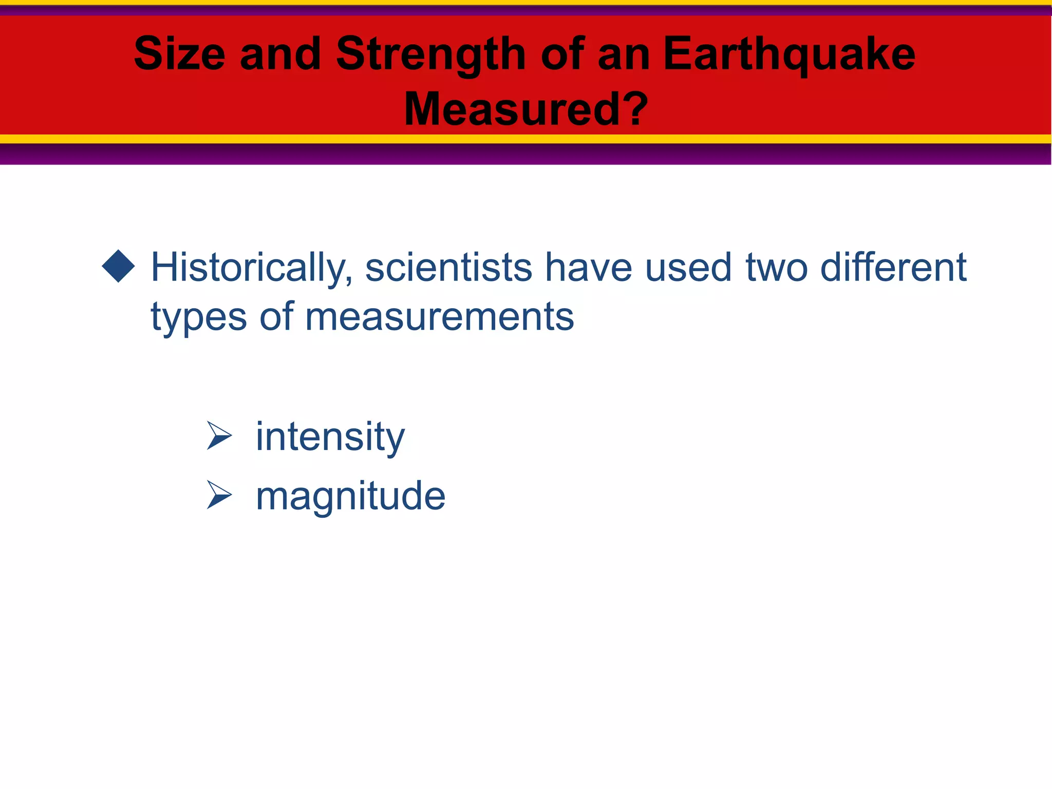 Earthquakes: Introduction and Evaluation | PPTX
