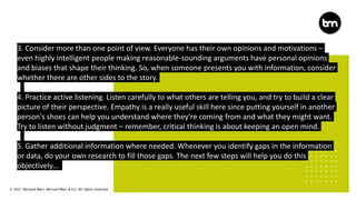 13 Easy Steps To Improve Your Critical Thinking Skills | PPT