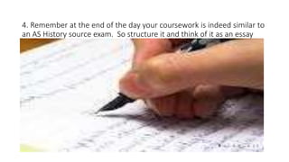 13 easy steps to produce an a standard a2 history coursework | PPTX