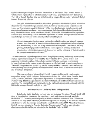 The Push Factors, Pull Factors, and Methods of Latter-day Saint ...