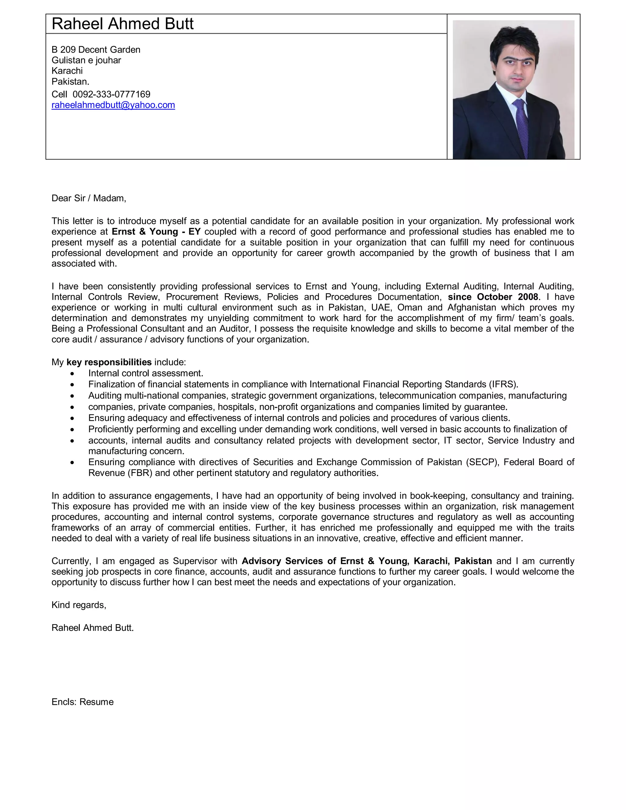 Raheel Ahmed Butt (CV) | PDF