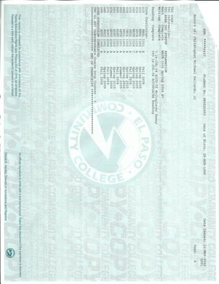 Christopher Gallardo Jr. Offical Transcripts | PDF