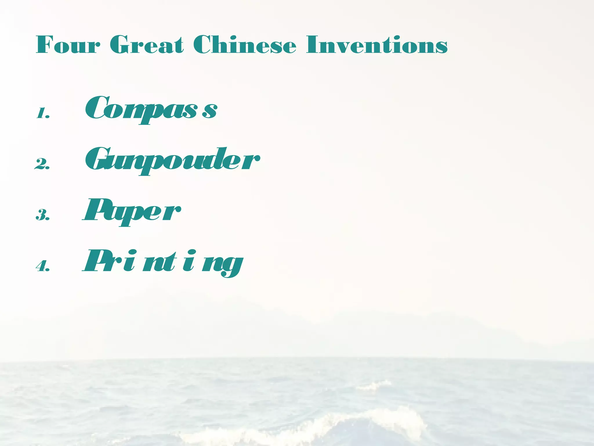 13 edited four great inventions by china henry and vincent | PPT