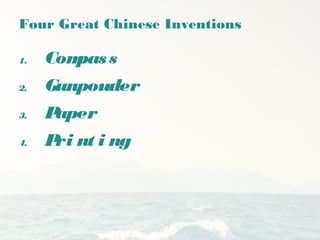 13 edited four great inventions by china henry and vincent | PPT