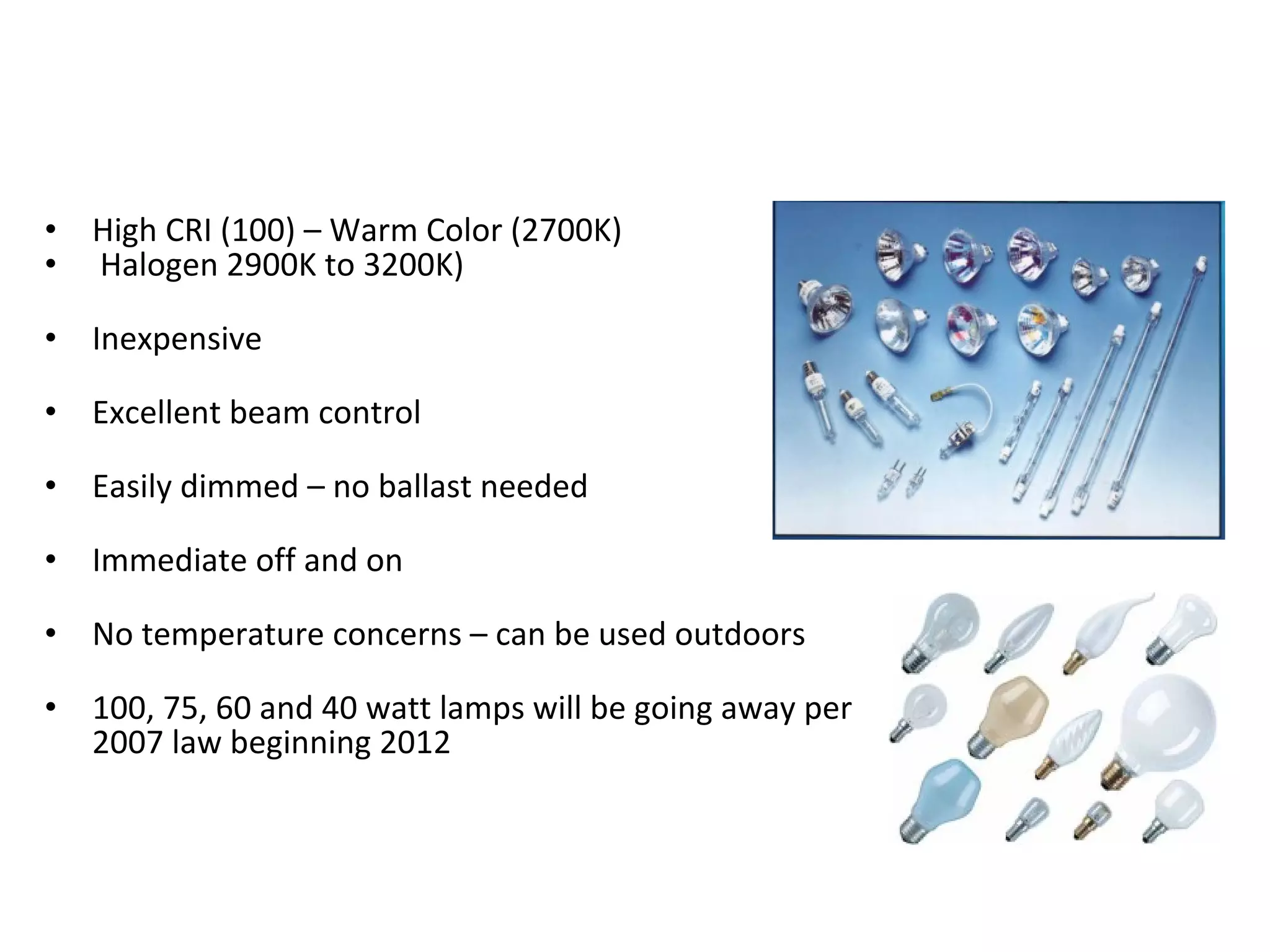 ELECTRICAL LAMPS AND THEIR TYPES | PPT | Home Appliances | Home & Garden