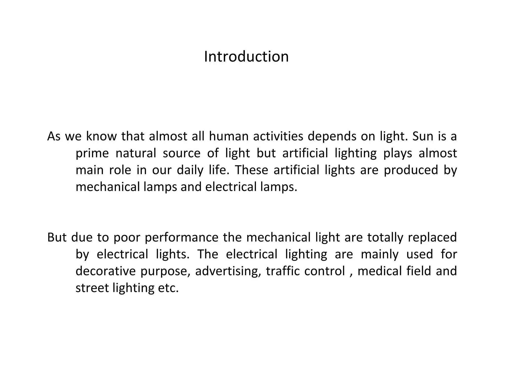 ELECTRICAL LAMPS AND THEIR TYPES | PPT