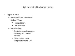 ELECTRICAL LAMPS AND THEIR TYPES | PPT