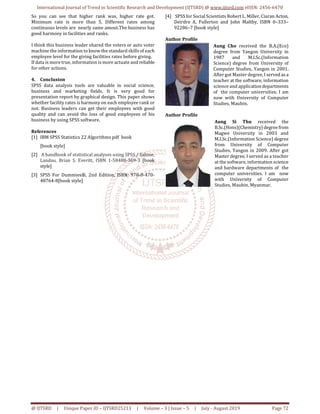 Employees Data Analysis by Applied SPSS | PDF