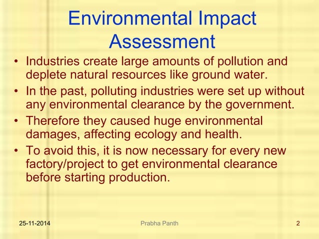 13 environmental impact assessment | PPSX