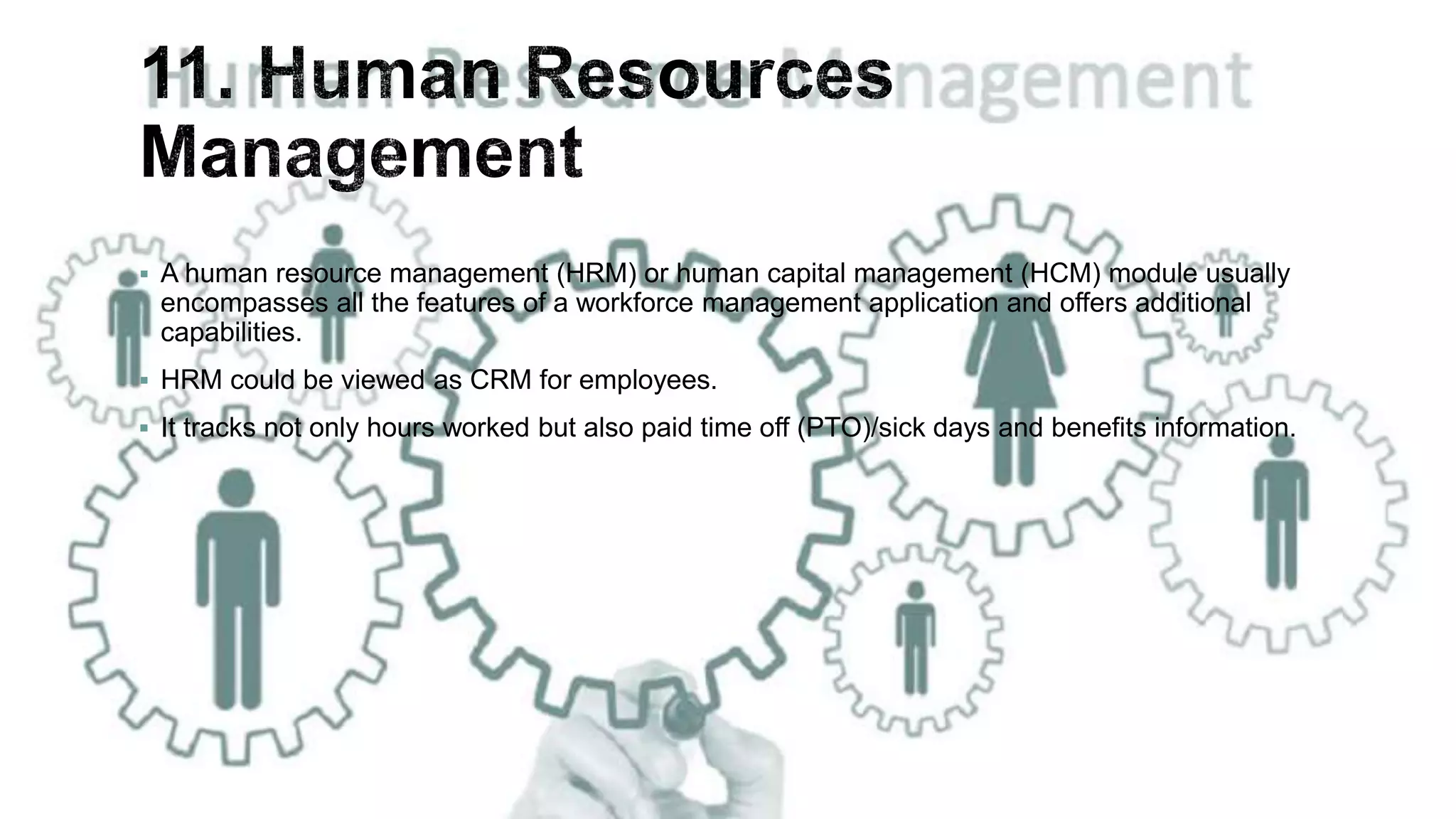 13 ERP Modules and Their Features | PPTX