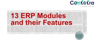 13 ERP Modules and Their Features | PPTX