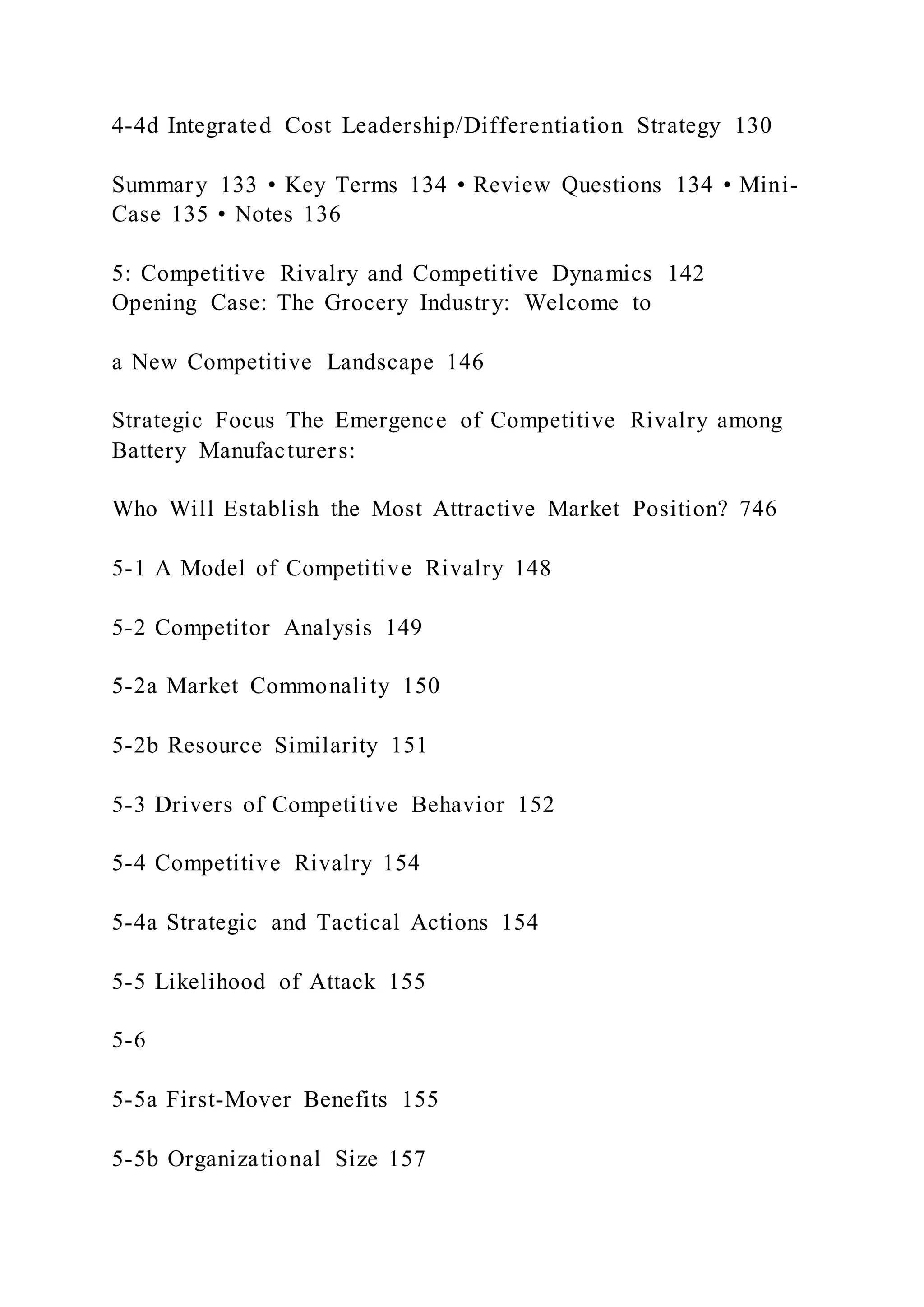 13e STRATEGIC MANAGEMENT Competitiveness & Globalization | DOCX