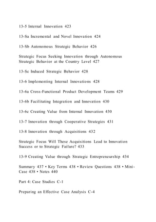13e STRATEGIC MANAGEMENT Competitiveness & Globalization | DOCX