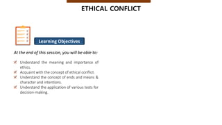 #13 Ethical Conflict.pptx conflict ethical | PPT