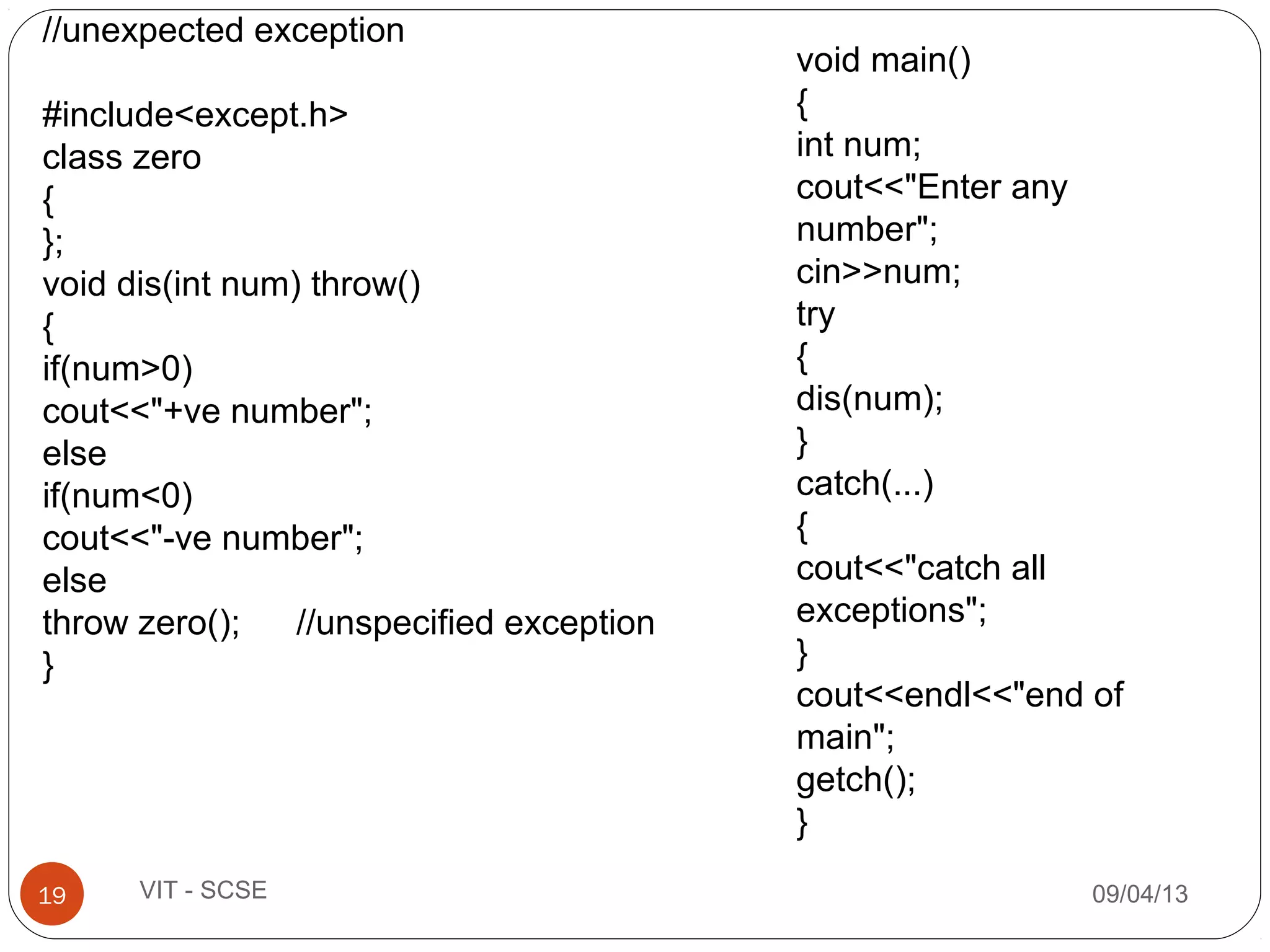 13 exception handling | PPT