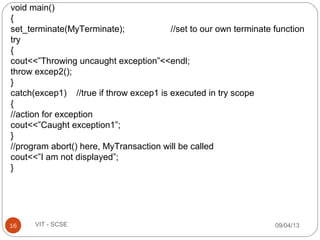 13 exception handling | PPT