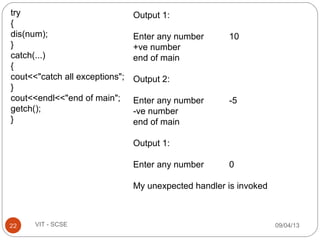 13 exception handling | PPT