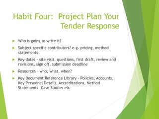 9 Habits For Successful Tendering v1.4 | PPT