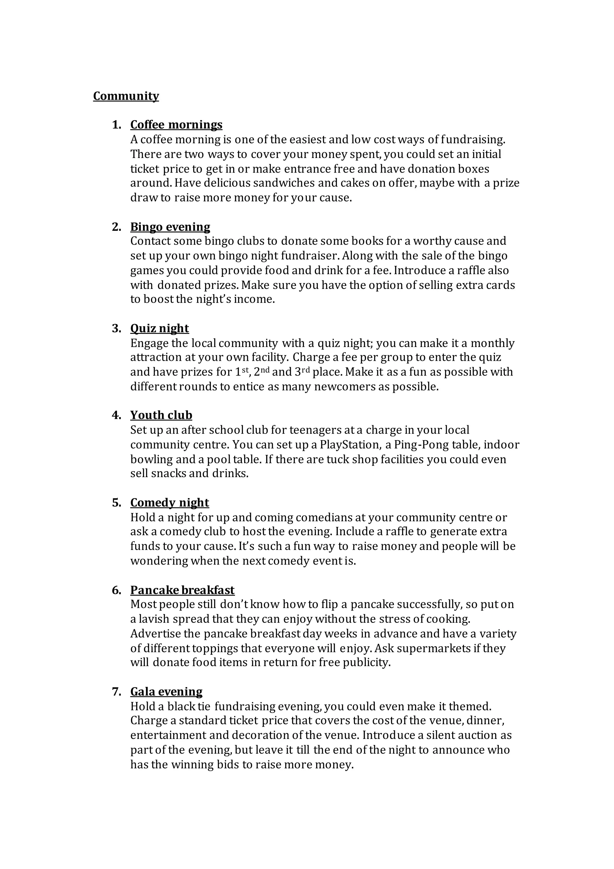 Easy Fundraising | DOCX