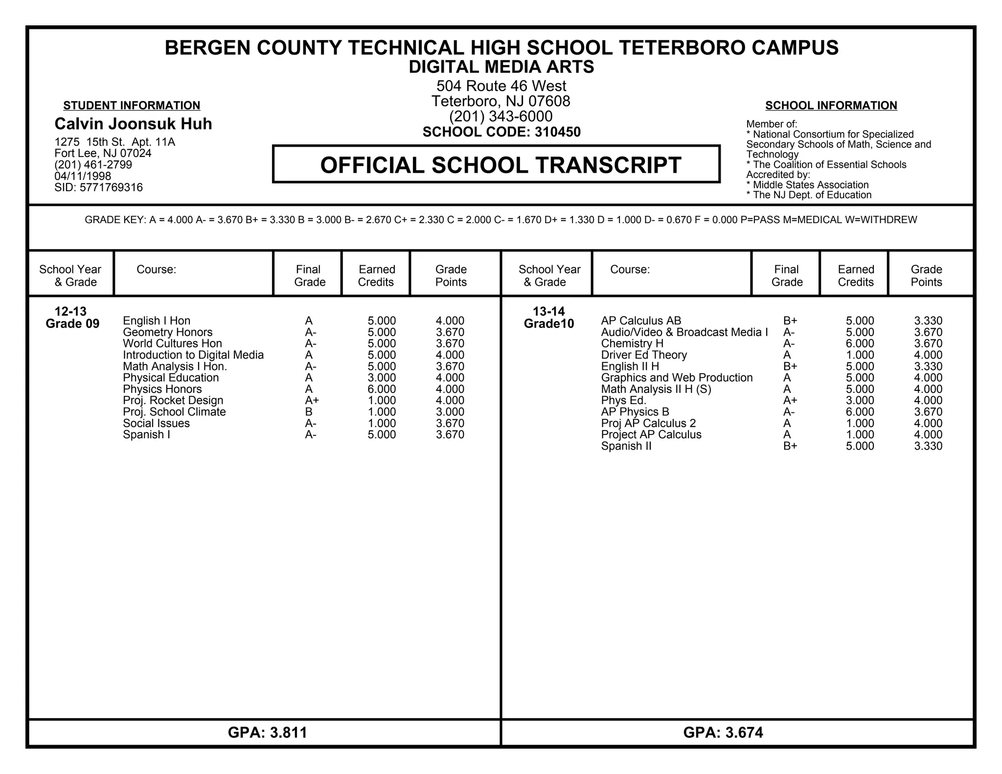 SeniorYearStartTranscript | PPT | Free Download