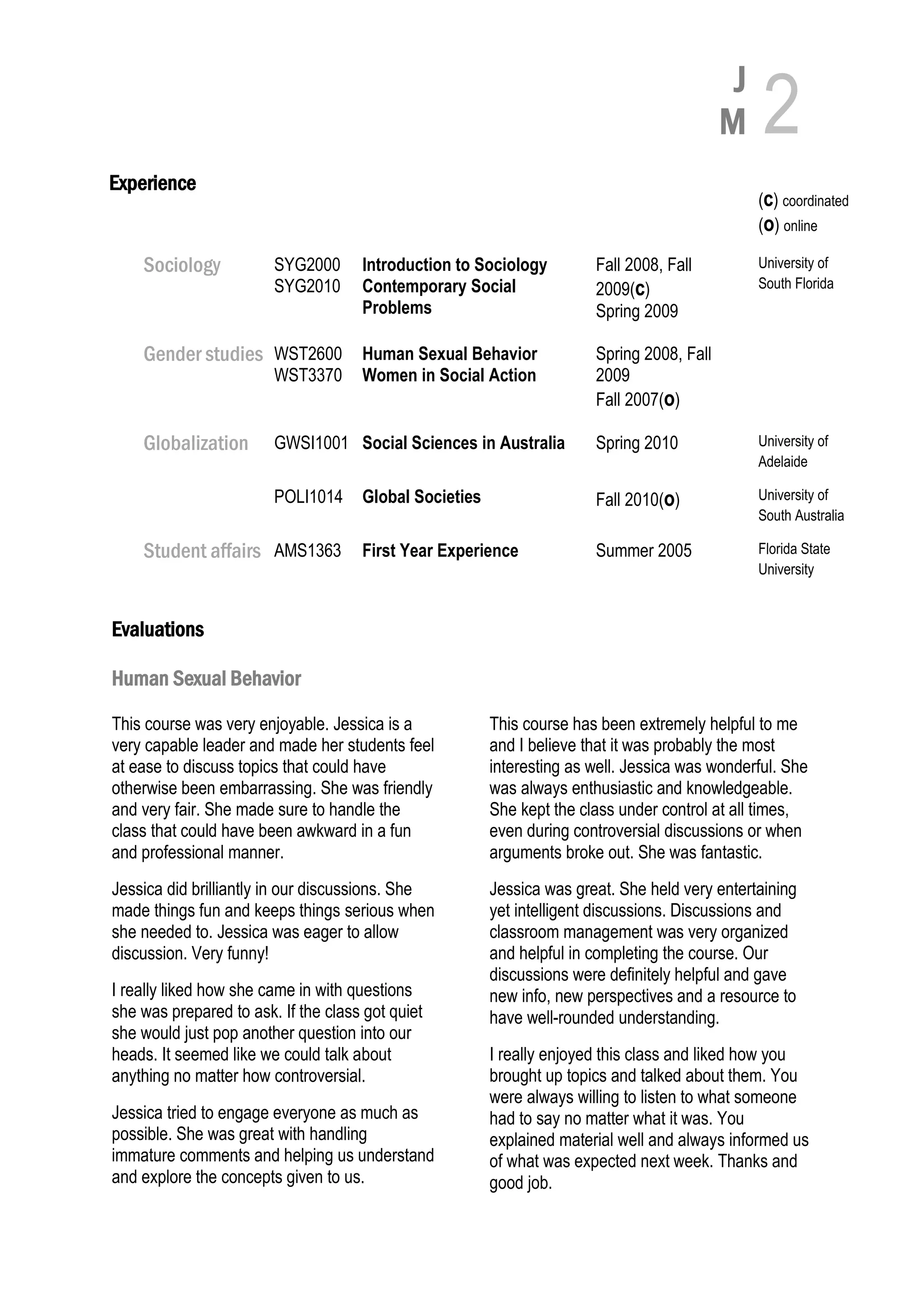 Merrick teaching portfolio | PDF