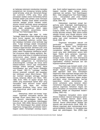 Lembaga dan Organisasi Petani | PDF