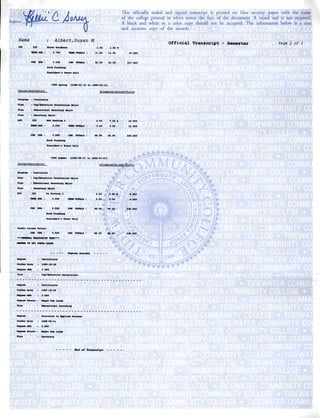 TCC Transcripts | PDF