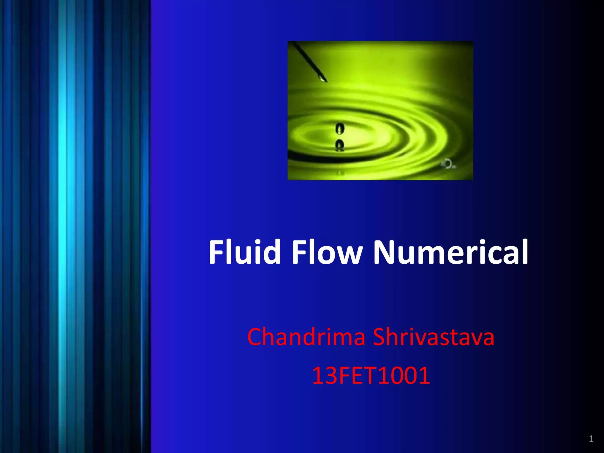 Fluid flow numerical | PPTX