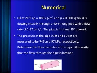 Fluid flow numerical | PPTX