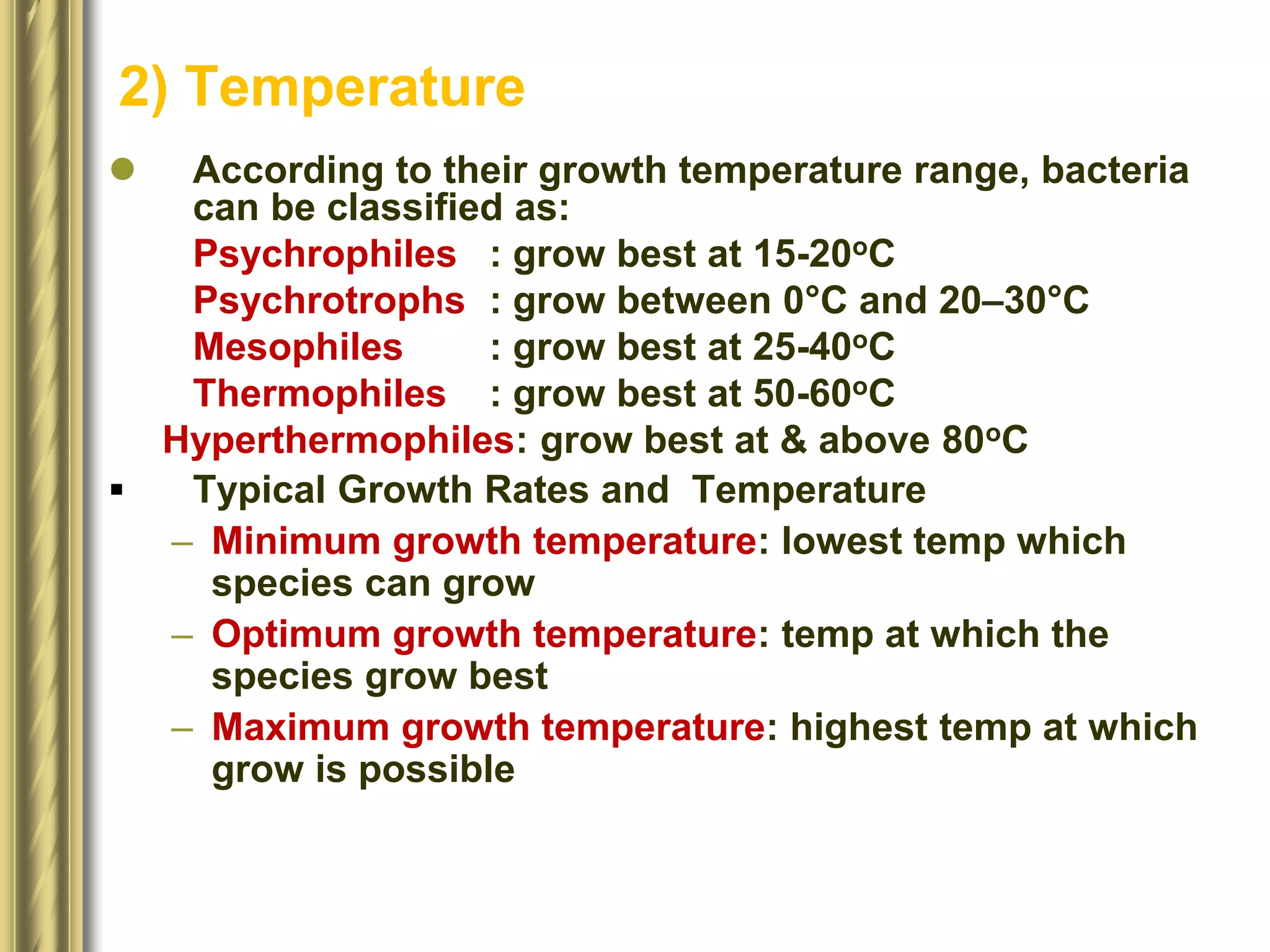 Factors affecting Growth of Microorganisms - Anas Shaikh - 13FET1006 | PPTX