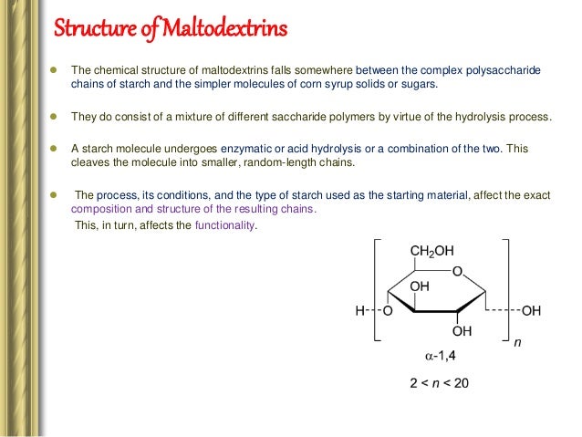 Maltodextrins