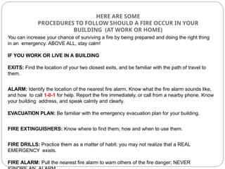 LESSON 13-FIRE SAFETY LESSON IN DISASTER RISK | PPTX