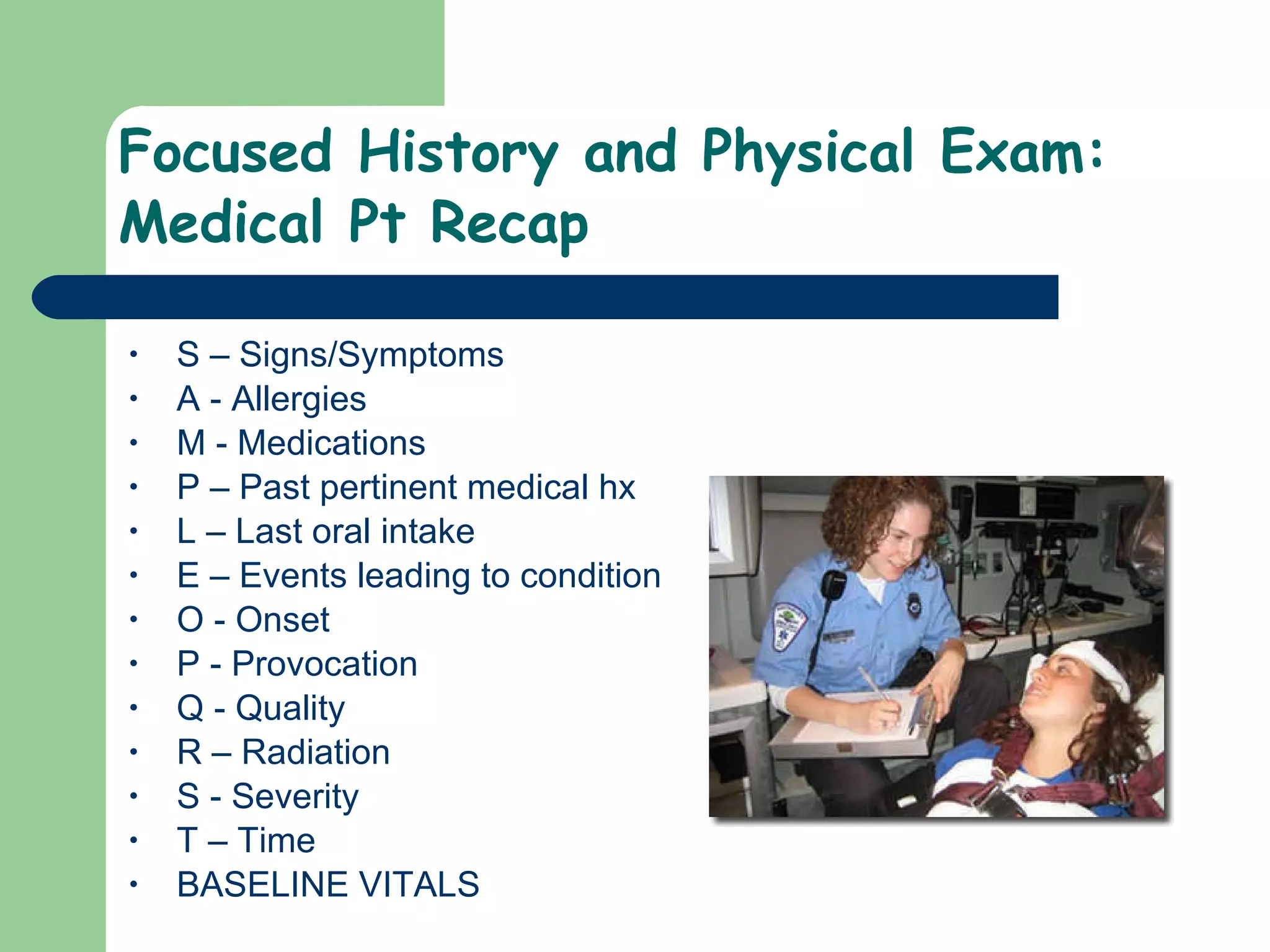 13)Focused History And Physical Exam Medical | PPT