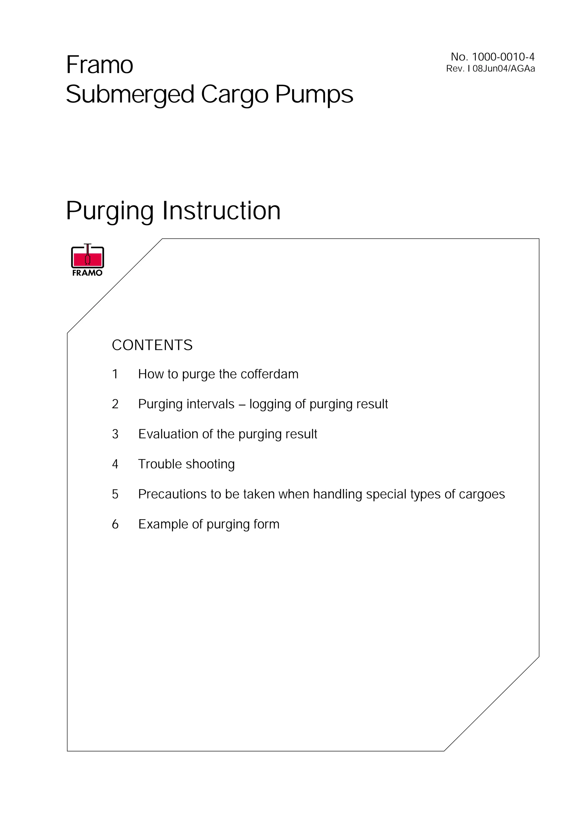 13 Framo Submerged Cargo Pump Purging Routine | PDF