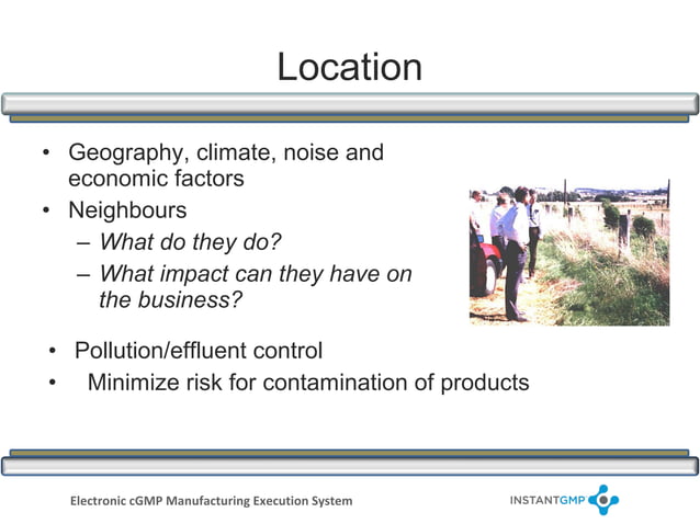 InstantGMP Compliance Series - Facility Design | PPT InstantGMP Compliance Series - Facility Design | PPT
