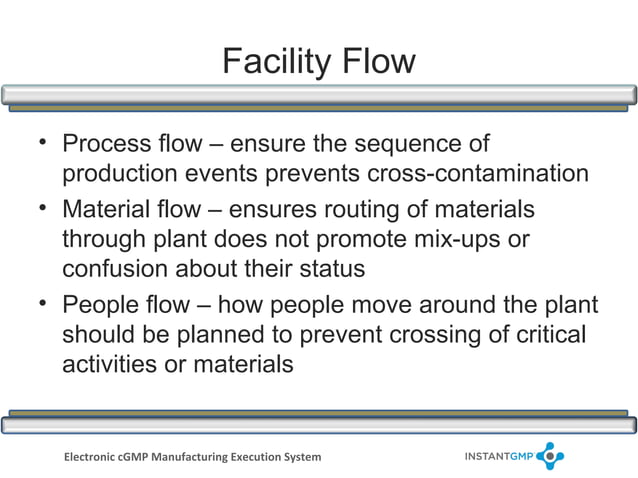 InstantGMP Compliance Series - Facility Design | PPT InstantGMP Compliance Series - Facility Design | PPT