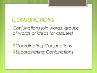 Grammar and editing conjunctions_edited | PPT