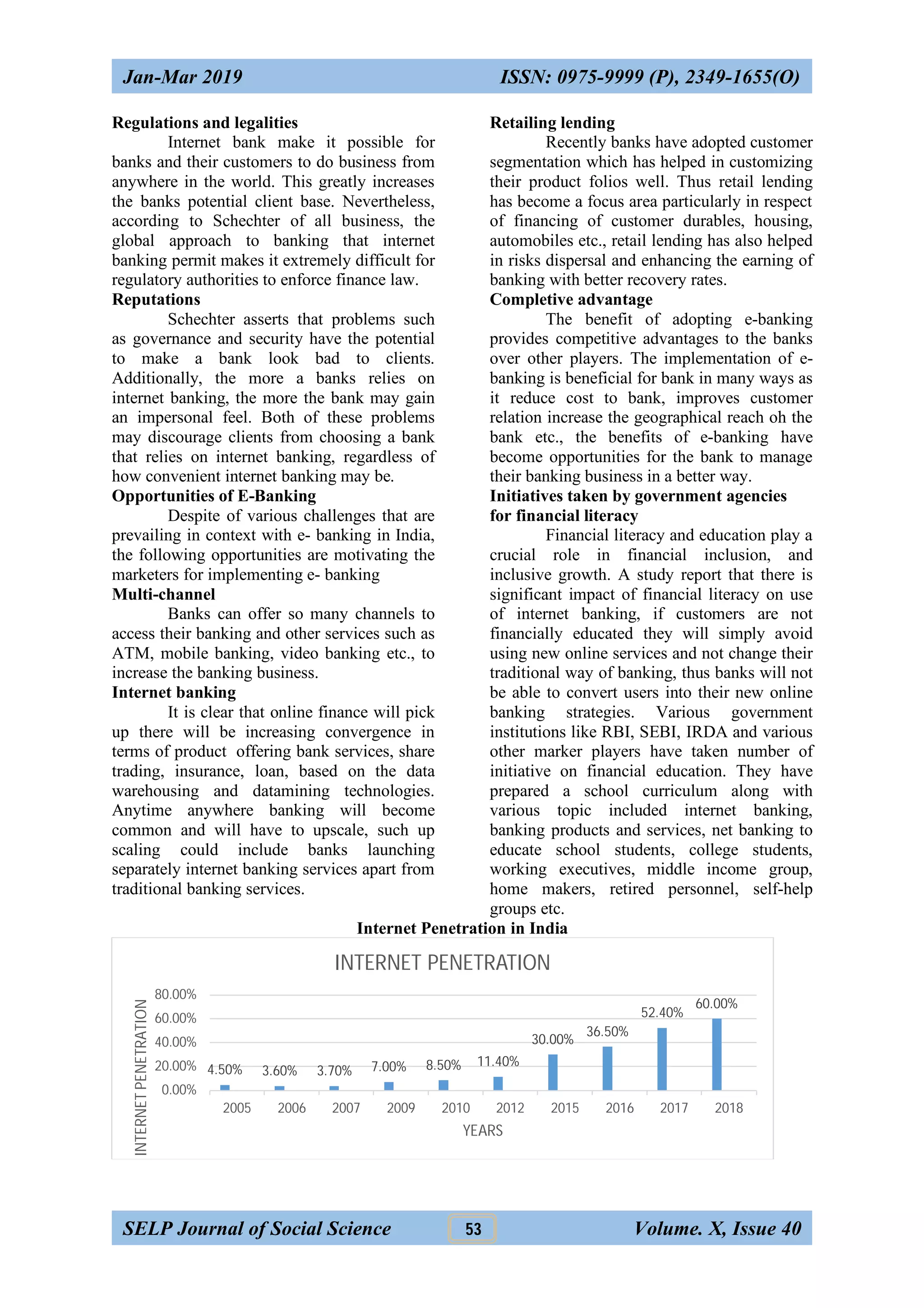 13 growth of e banking challenges and opportunities in india | PDF