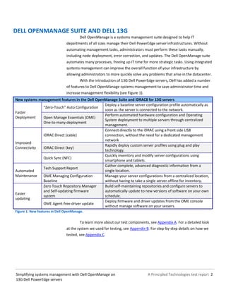 Simplifying systems management with Dell OpenManage on 13G Dell ...