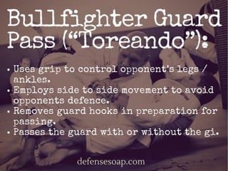 13 Guard Pass Preventions in BJJ. | PPT
