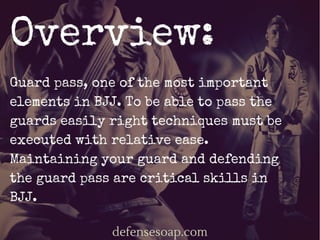 13 Guard Pass Preventions in BJJ. | PPT