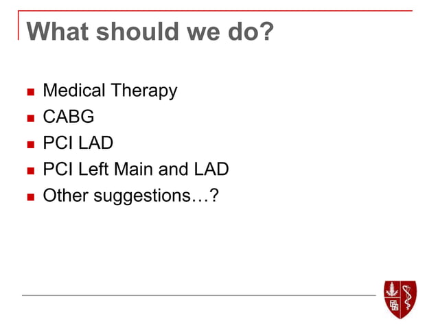 PCI & AimRadial 2018 | FFR in Left Main Disease - William F. Fearon | PPT