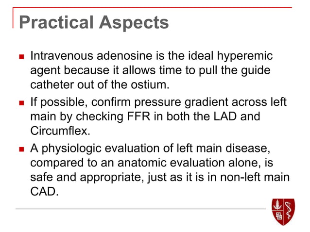 PCI & AimRadial 2018 | FFR in Left Main Disease - William F. Fearon | PPT