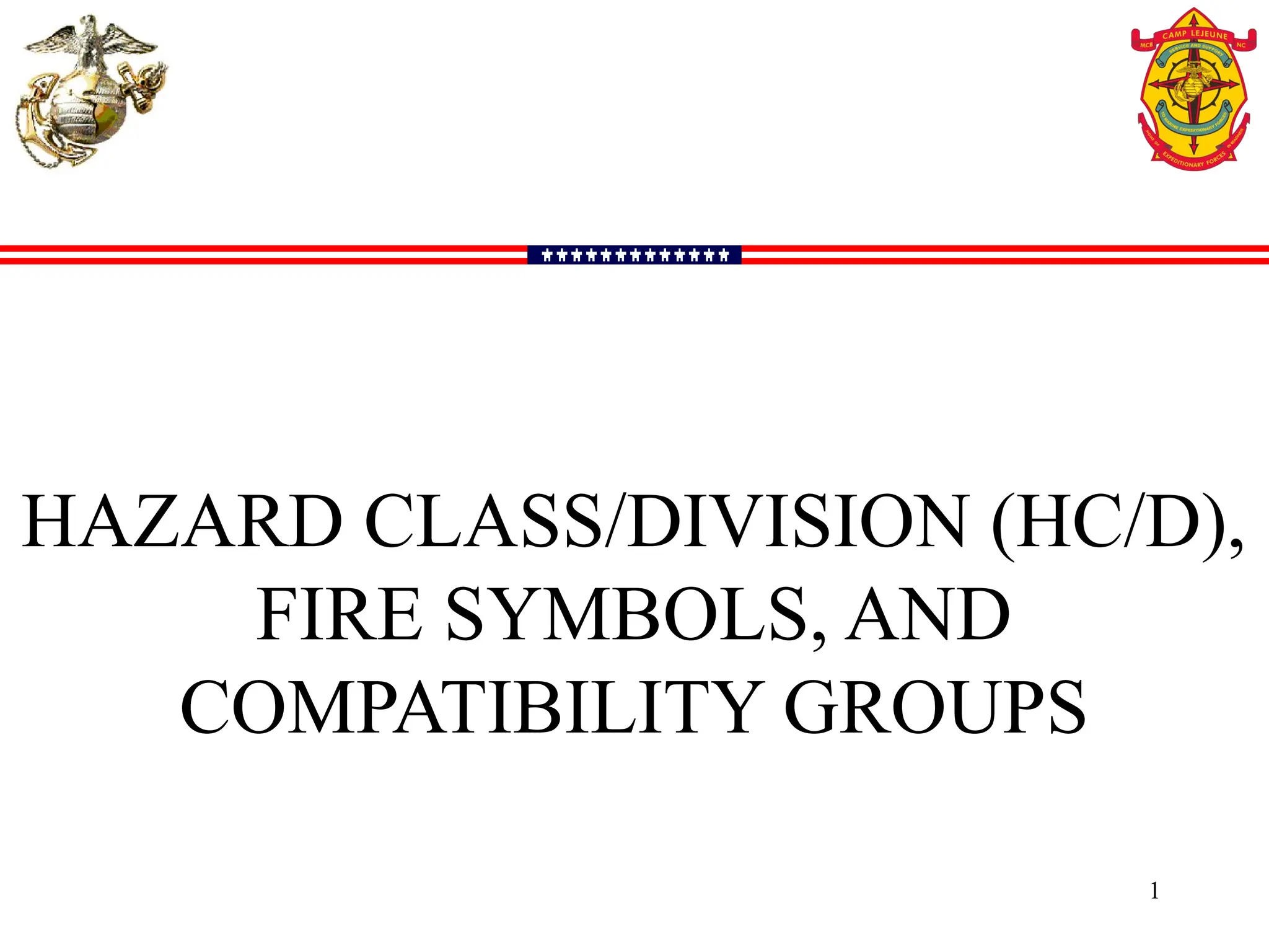 13 HC-D, FIRE SYMBOLS, COMP GROUPS Industry.pptx