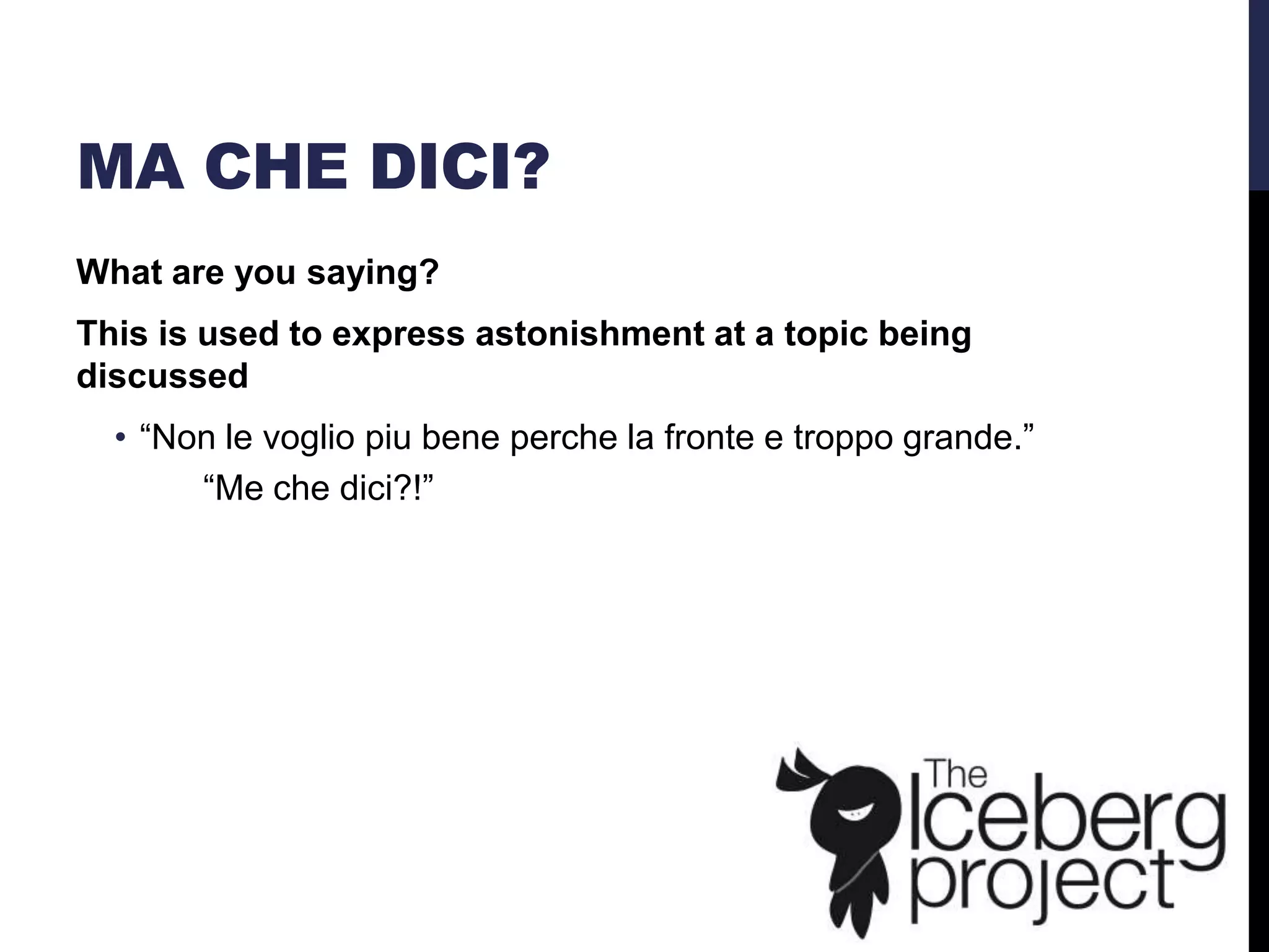 13 hilarious & useful italian expressions | PPTX