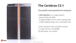 13 Supercomputer-Scale AI with Cerebras Systems | PDF