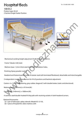 Hospital equipment catalogue | PDF
